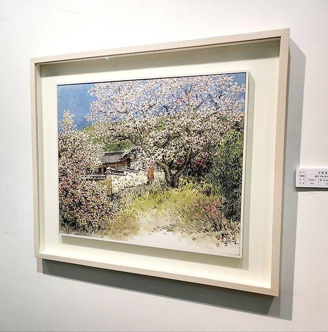 봄 전령사 오용길 화백해바라기 그림 새롭게 시도했어요