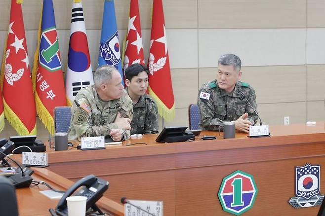 지작사령관 주한 미8군사령관 접견연합작전수행 능력 더 공고히