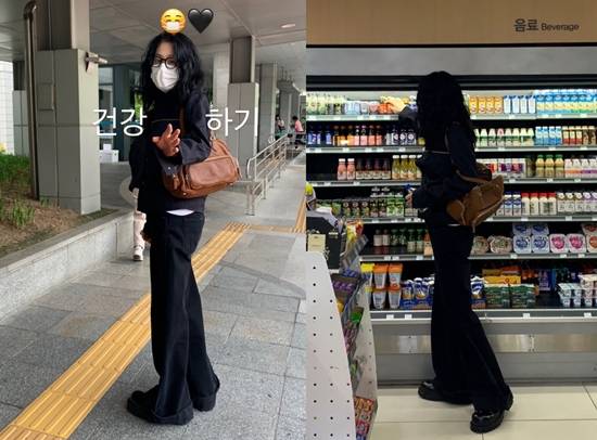 고현정 세상 힙한 장보기mz도 놀란 올블랙뿔테안경 센스까지