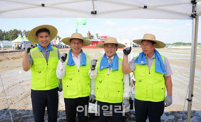 포토 벼 드문모심기 일관농작업대행 시연회