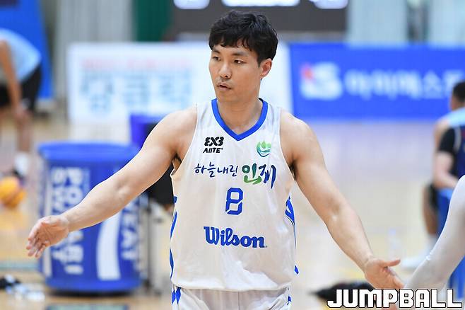 [JB포토] 2024 KBA 3x3 코리아투어 인제대회, 리그 남자부 하늘내린인제 노승준 '승리하자'