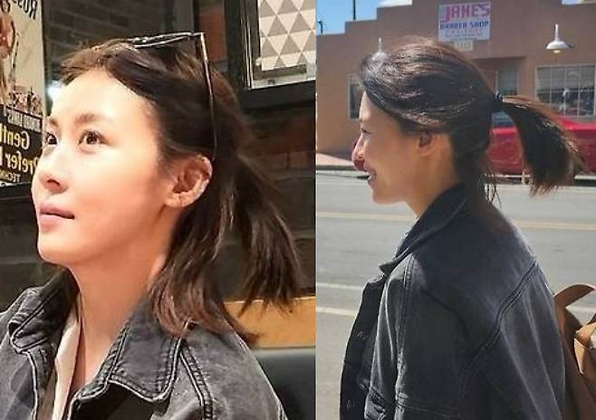 하지원 47세 맞아 주름살 없는 초동안 비주얼 내추럴한 묶음 헤어스타일링 뷰티는 내운명