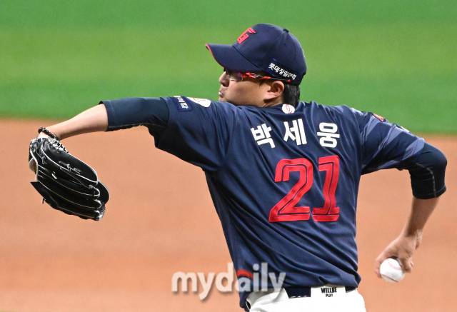 감독과 작별인사 나눈 한화 슬픔을 대승으로 박세웅 10실점 롯데 12 3 대파 Md대전