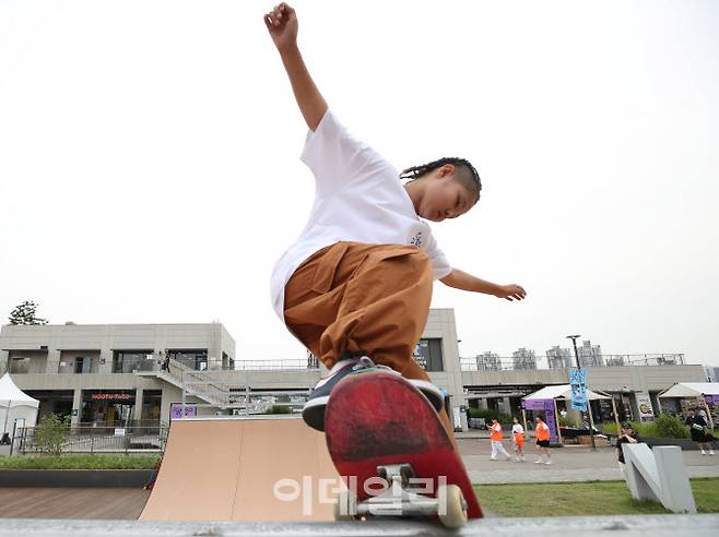 포토 서울비댄스페스티벌 스케이보더의 시범