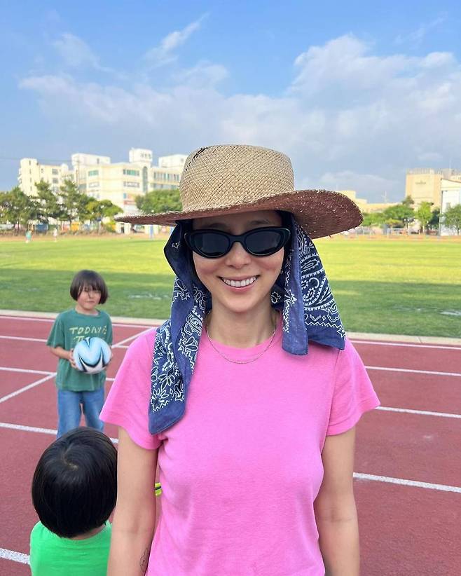 김나영 제주살이 여름 패션 공개 두건코디 라이프 뉴세이