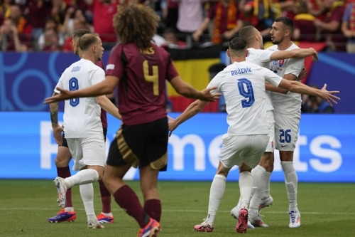 ‘골 취소 2번 Fifa 랭킹 3위 벨기에 48위 슬로베키아에게 0 1 패배
