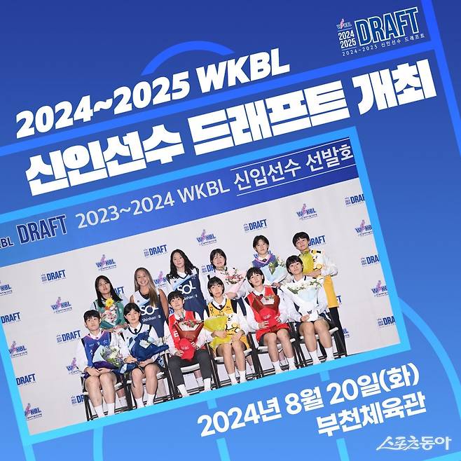 2024-2025 WKBL 신인선수 드래프트 8월 20일 개최