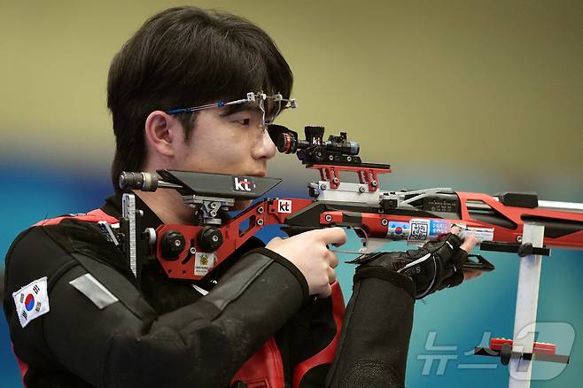 박하준 남자 50m 소총3자세 본선서 최하위결선행 좌절 올림픽