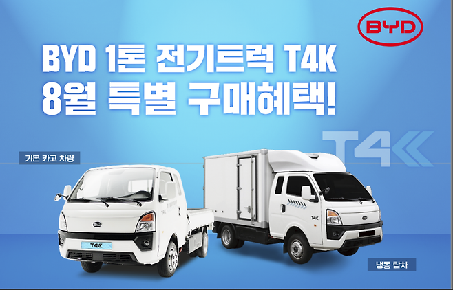 GS글로벌, 1톤 전기트럭 T4K 프로모션 진행