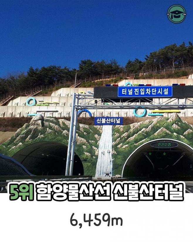 우리나라 고속도로 터널 길이 순위 에펨코리아