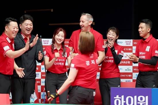 연속 퍼펙트큐 이어 이번엔 팀원 전원 승리…‘무적’ SK렌터카 8연승, 단독 1위 사수[PBA팀리그]