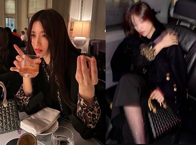 박하선 애엄마 맞아 런던에 취한 밤 시선강탈 호피무늬 셔츠룩