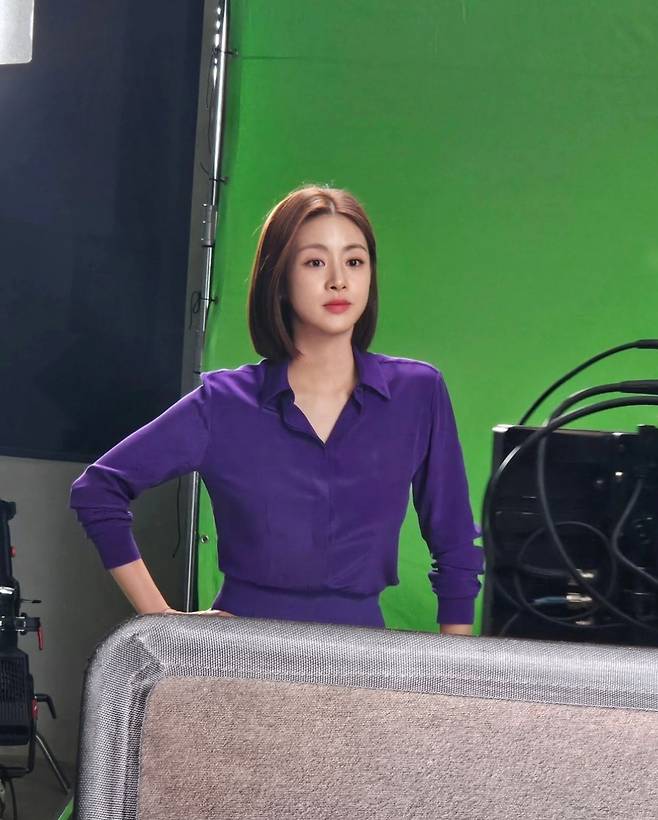 강소라 군살 제로 퍼플 여신 우아한 예쁜 엄마의 매혹적인 원피스룩 뷰티는 내운명