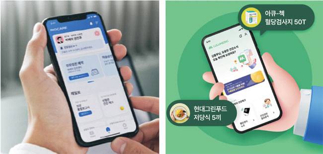 스마트폰으로 매달 건강상태 확인 식습관도 교정 ‘룰루 혈당 검사지 월 50매 제공 ‘헤일로 30초면 건강 체크 별별 구독경제