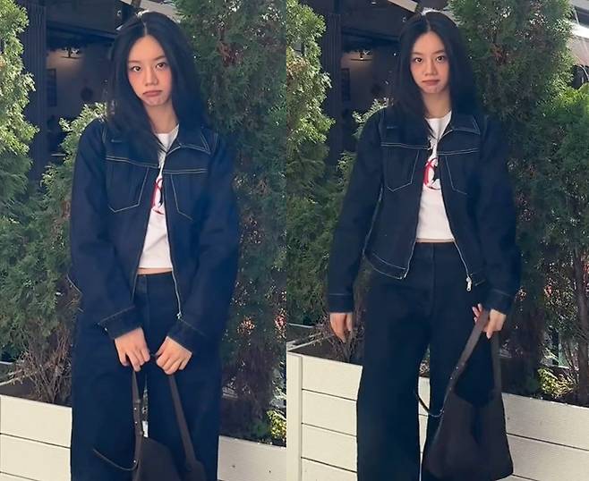 혜리 청청이 예쁜 가을 탄수화물 끊고 여유있는 여신 핏 나들이룩 뷰티는 내운명