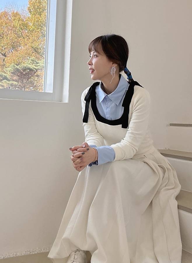 신지 헤·메·코 완벽한 날 공주핏 스퀘어넥 원피스 러블리한 데일리룩 패션엔