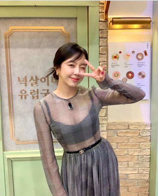 예원 체크무늬 시스루로우 번단아한 동양美 폭발 인스타 근황 뷰티는 내운명