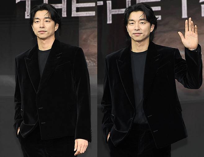 공유 벨벳으로 완성한 품격의 남성미 훈훈한 조각 미남의 슈트 셋업룩 스타와 패션