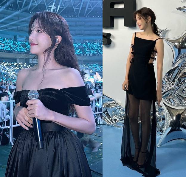 이지아 벨벳부터 시스루까지 블랙 드레스 끝판왕 여신이 따로 없네 뷰티는 내운명