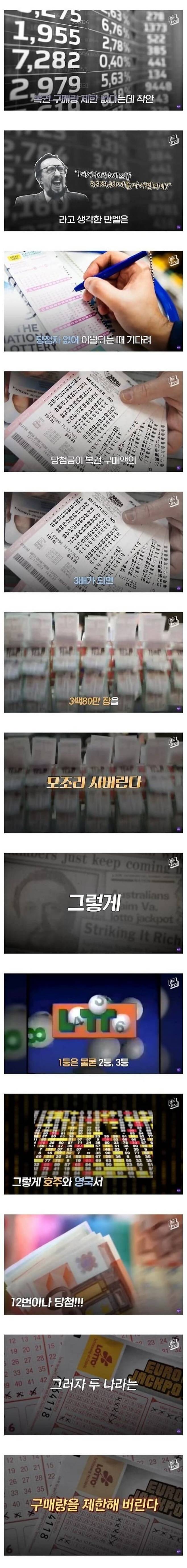 로또 연구해서 14번 당첨된 수학자 심리테스트 해볼래