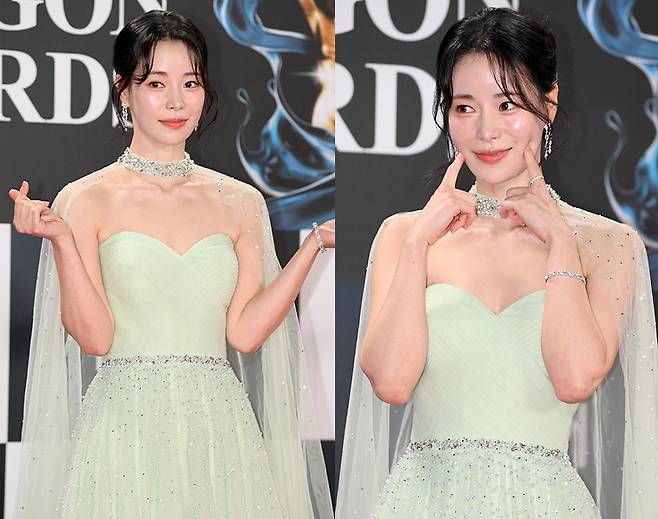 옥씨부인 임지연 옥색 시스루 두른 여신 눈부신 오프숄더 드레스룩 뷰티는 내운명