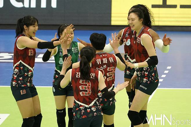 짜릿한 셧아웃 모마이다현 大활약 현대건설 2연승 질주 선두 맹추격 Gs칼텍스 7연패 늪