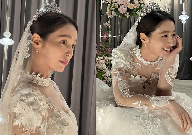이민정 40대 맞아 웨딩드레스 다시 입고 빛나는 자태 스타픽