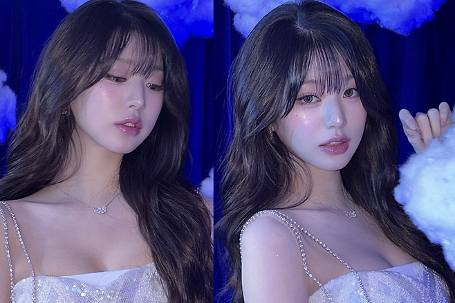 장원영 튜브탑 드레스 입고 빛나는 미모 스타픽