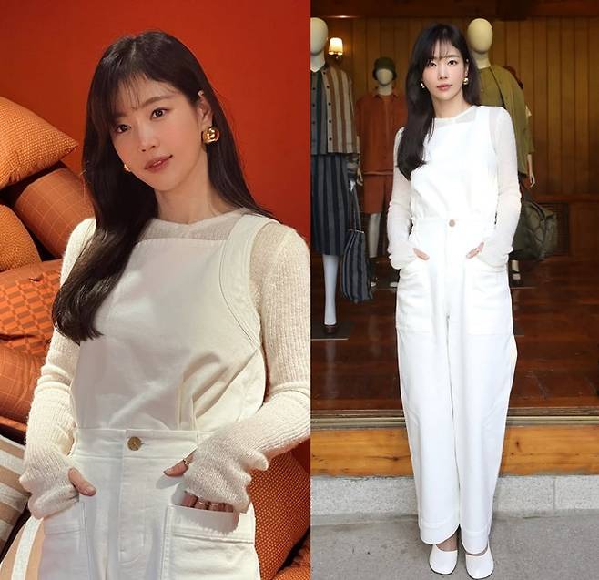 기은세 이러니 스타일링 끝판왕 감각 절정 화이트 레이어드 톤온톤룩 패션엔