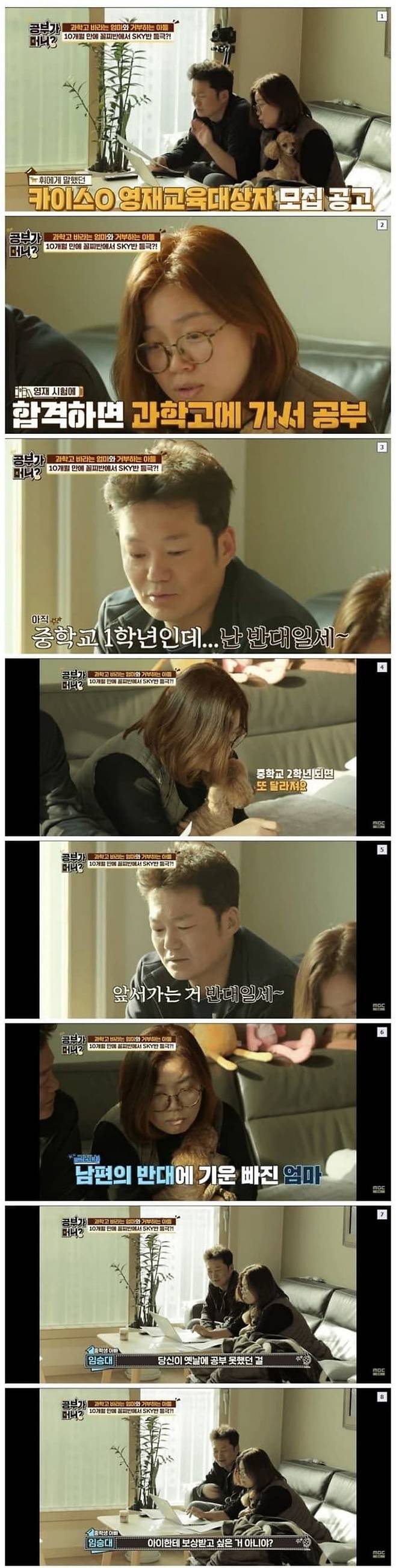 과학고 진학 시키려는 엄마 Vs 거부하는 아들 심리테스트 해볼래