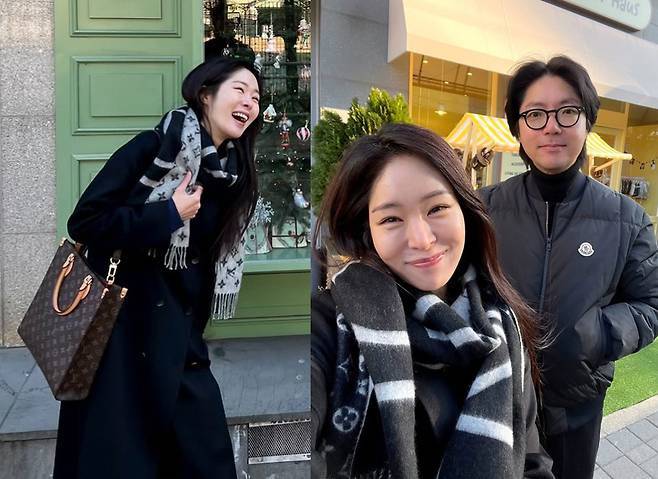 동상이몽2 미자 루이비통 머플러·토트백으로 완성한 코미디언 부부의 겨울 나들이룩 스타와 패션
