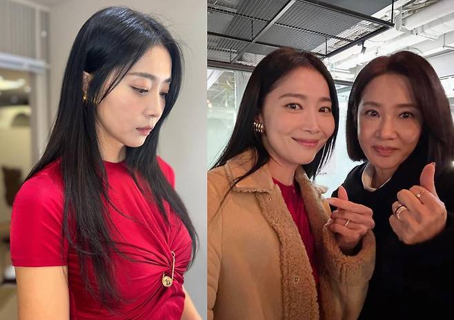 레이싱 걸x미스코리아의 만남 오윤아·오현경 절친 케미 화사한 겨울룩 스타와 패션