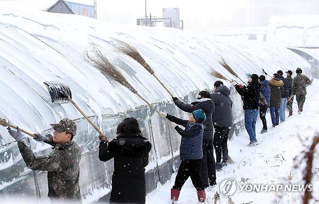 짧은 시간 강설 내리면 재난문자 발송한다