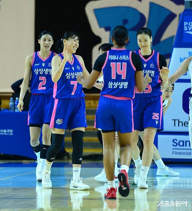 ‘또다시 용인’ 삼성생명, 1위 BNK 제압…BNK, 용인에서만 3패