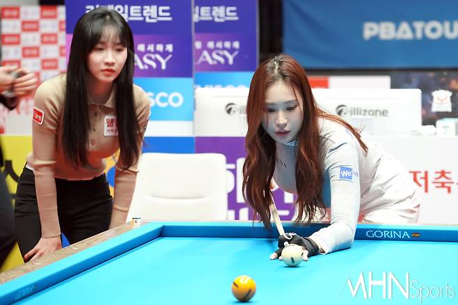 이게 들어가네~ 미녀 골퍼 유현주 프로당구 Pba 시타 나서서 득점까지