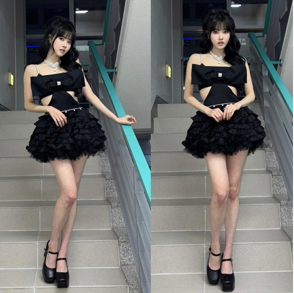 박남정 딸 시은 너무 짧아 아빠한테 혼나겠어 개미허리 드러낸 컷아웃 미니드레스룩 뷰티는 내운명