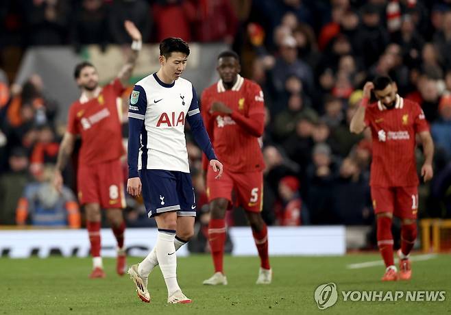 손흥민 또 무산된 우승토트넘 리버풀에 져 리그컵 결승 좌절