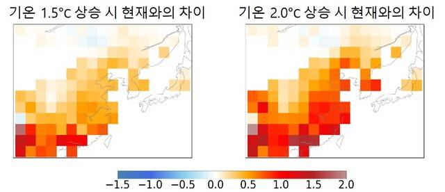 극단적 기후변화한반도 Oo위험 고조