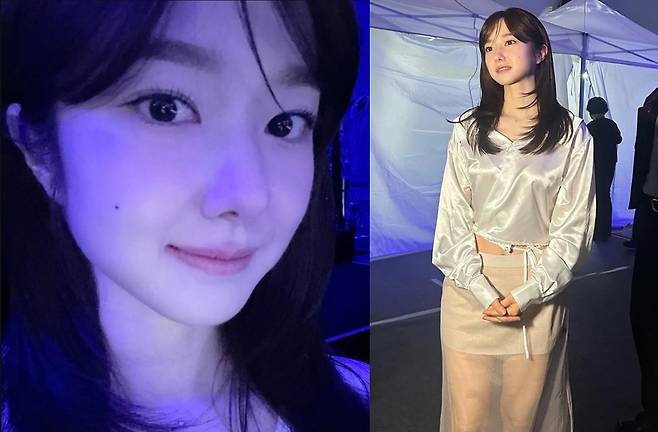 이혜성 아나 동대문도 반했어 인형같은 비주얼 세련된 새틴 시스루 롱스커트룩 대본은 내운명