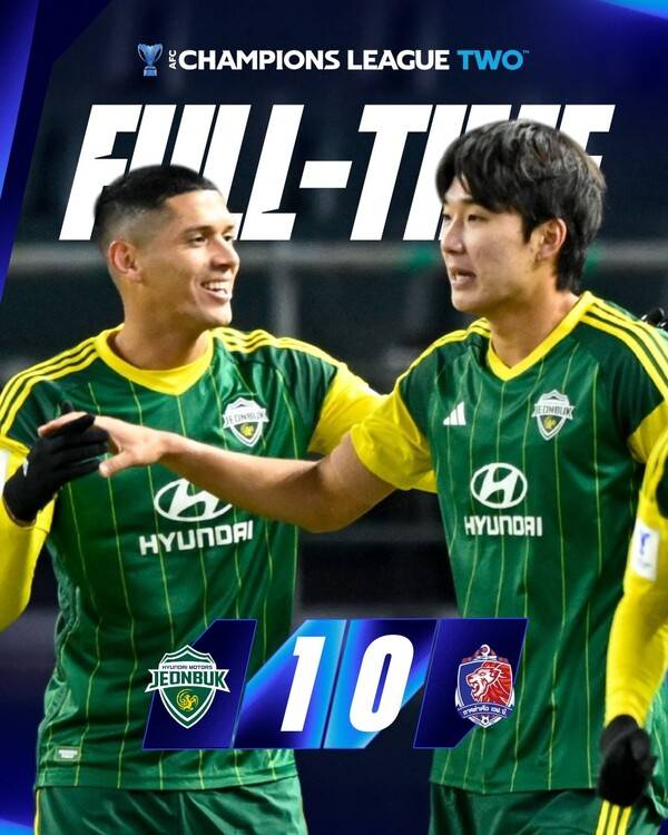 [acl2.review] '최철순 통산 500번째 경기 소화+박재용 결승골' 전북, 포트 1-0 제압→8강 진출 성공