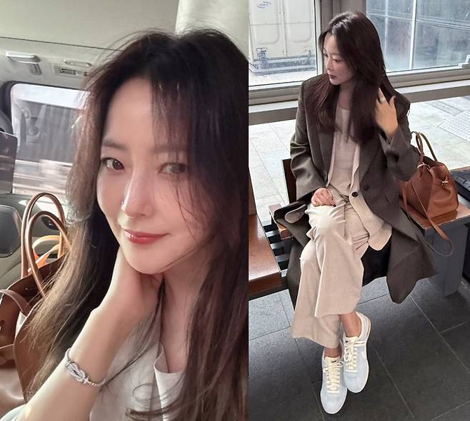 김희선 48세 맞아 헝클어진 머리도 청순 콩깍지 초동안 미모 뽐낸 코트룩 뷰티는 내운명
