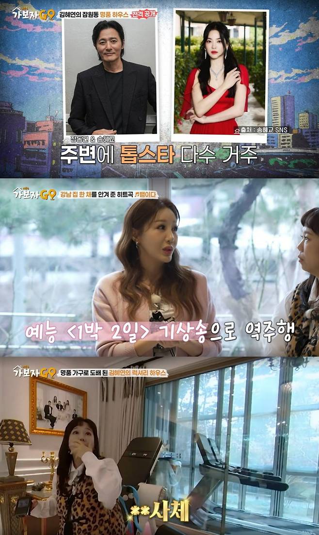 김혜연, '뱀이다' 히트쳐 강남 집 한 채 샀다 "송혜교와 이웃 주민" ('가보자고4')