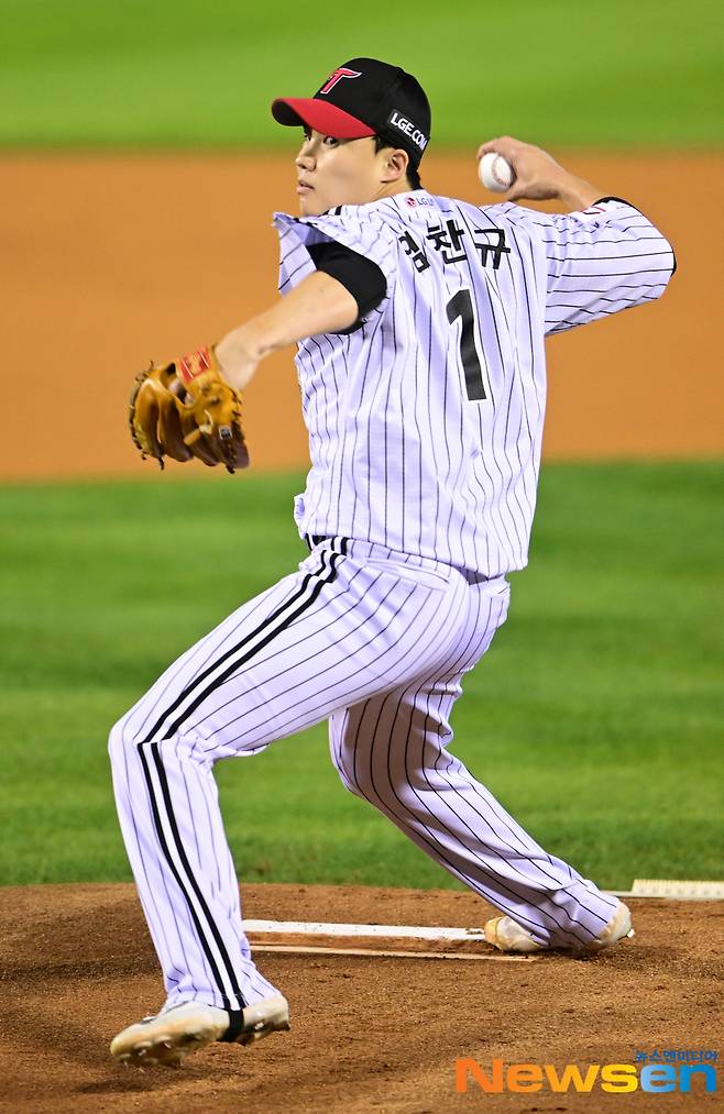 완벽했던 임찬규 한화 상대로 데뷔 첫 완봉승 달성