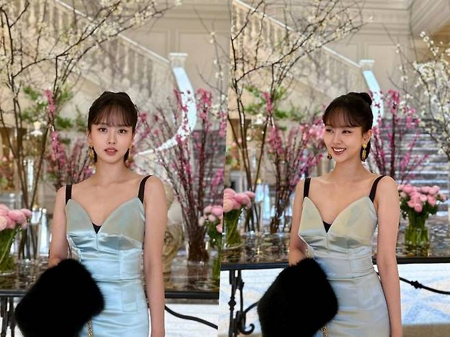 누가 봐도 주인공상” 모델 같은 여배우 세련미고혹미 폭발한 드레스룩 대본은 내운명