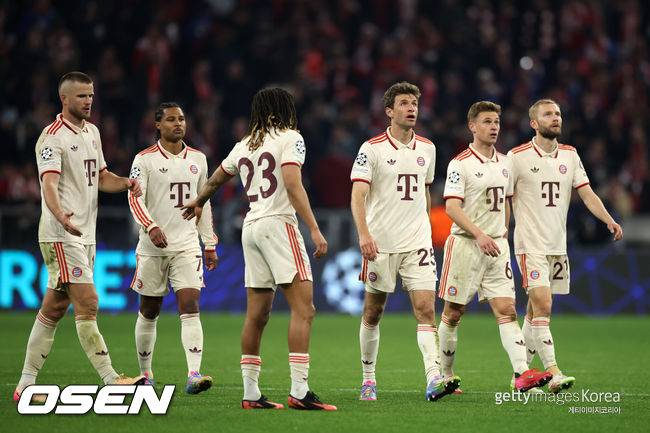 김민재가 빠지자 다이어 수비 공백 나타났다...홈에서 뮌헨, 인테르 상대 통한의 1-2 패배 "UCL 4강 빨간 불"