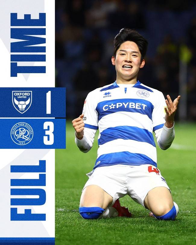 양민혁 옥스포드전 2호 골 폭발! QPR 7경기 무승 끝...감독은 "YANG 골과 더불어 에너지 훌륭했어" 극찬