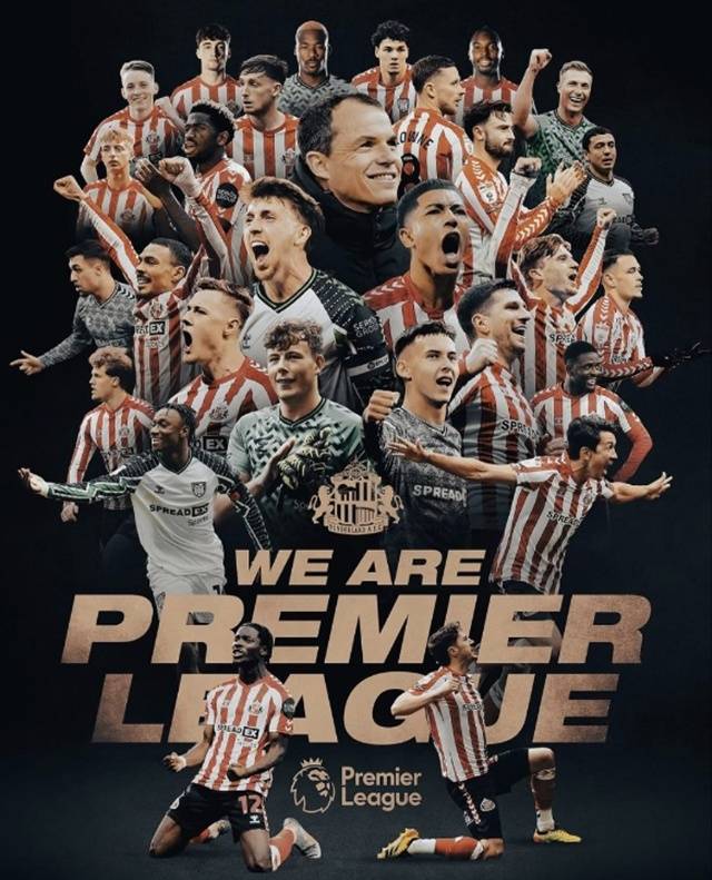 선덜랜드 8년 만에 EPL 승격! '95분 극장골' 폭발→3부 찍고 1부 간다... 셰필드에 2-1 짜릿승