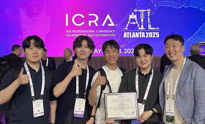 포스텍, 세계 로봇학회서 ‘최우수논문상’